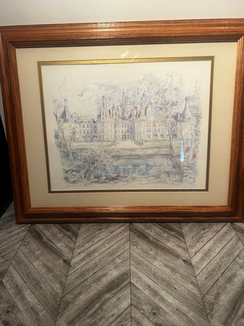 Chateau De Chambord by Legai Watercolour Painting - Etsy
