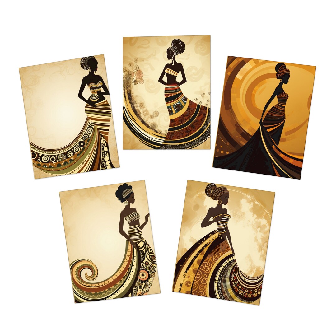 Multi-design Greeting Cards 5-pack - Etsy
