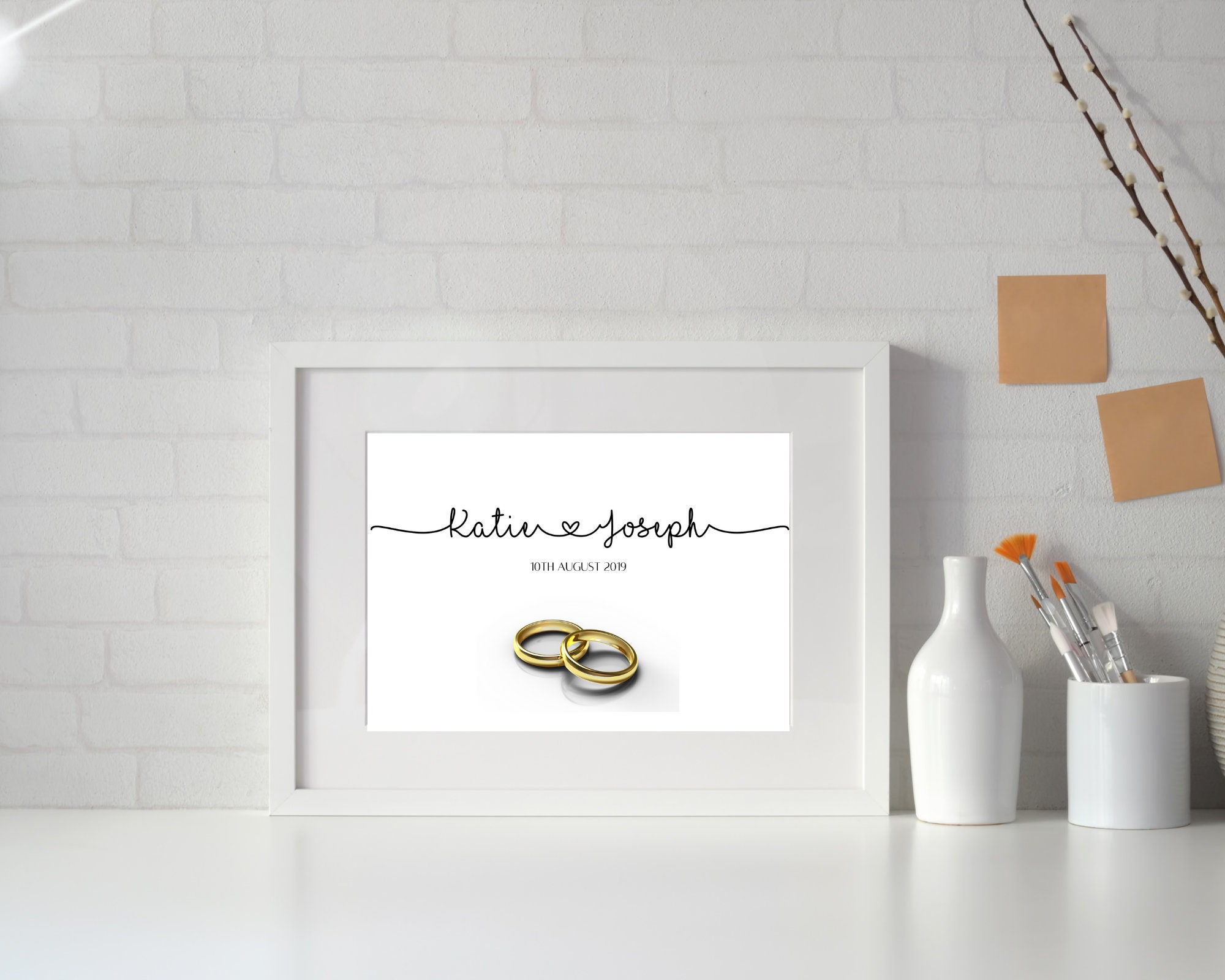 Personalised Printable Couples Names| Custom Couple Name Wall Art ...