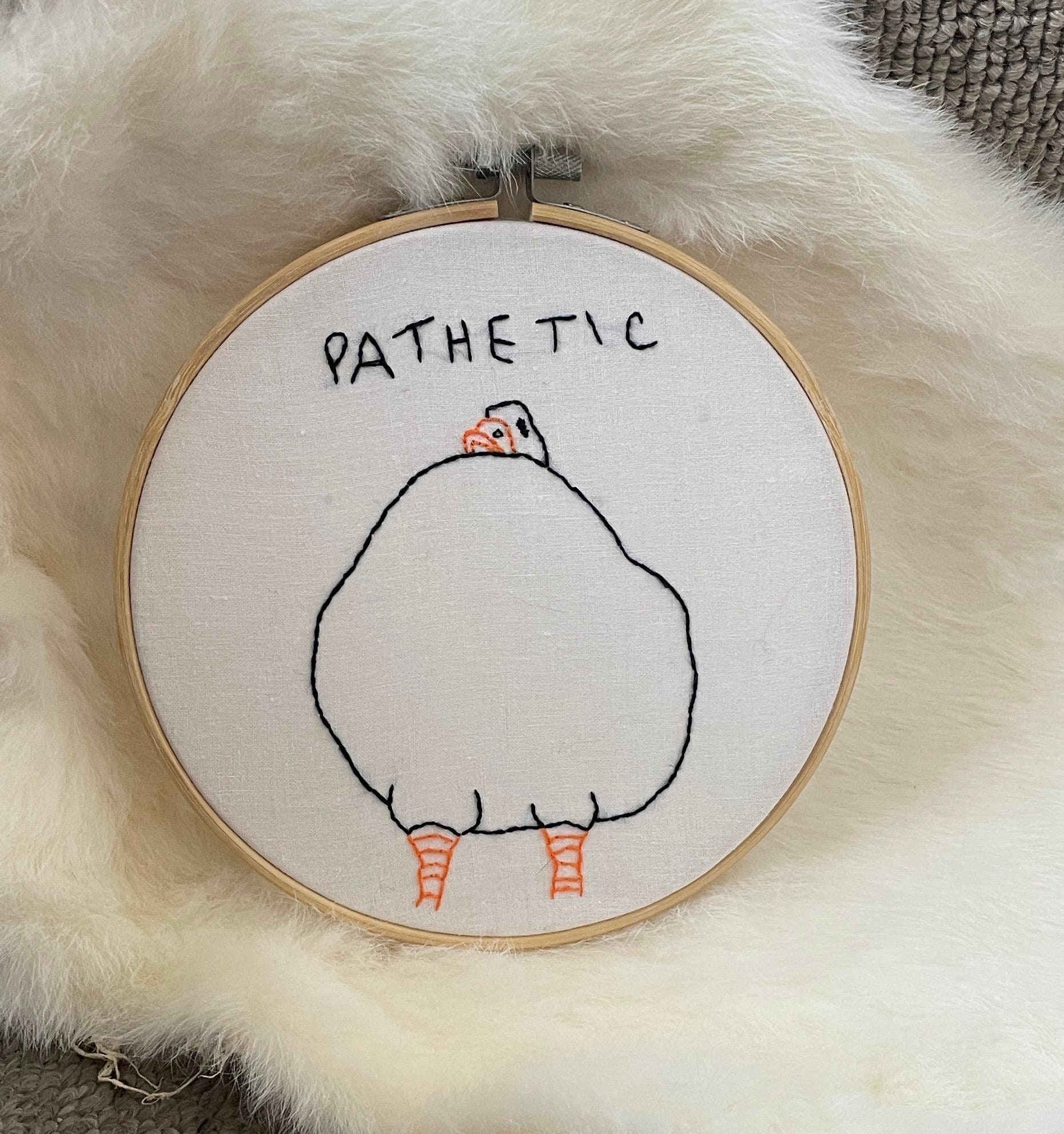 Pathetic Goose Embroidery Pattern - Etsy