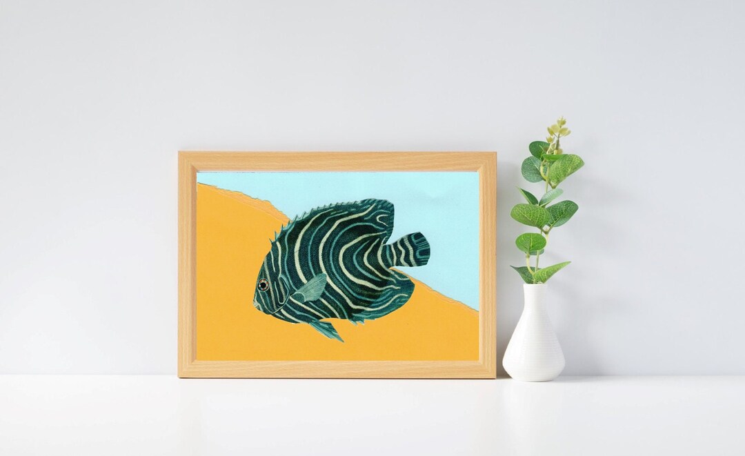 Tropical Fish Collage Digital File - Etsy