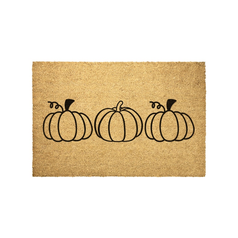 Cute Pumpkin Welcome Mat, Pumpkin Doormat, Cute Fall Doormat, Halloween ...
