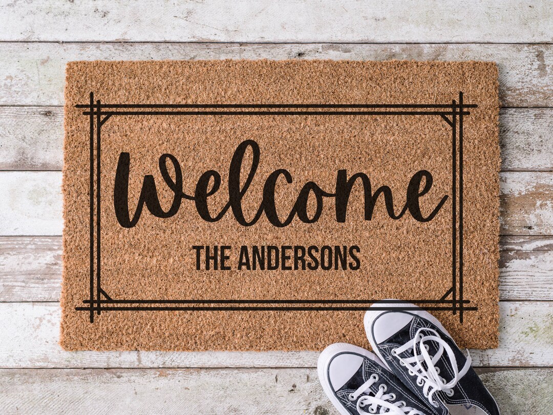 Personalized Welcome Mat, Personalized Doormat, Custom Wedding Mat ...