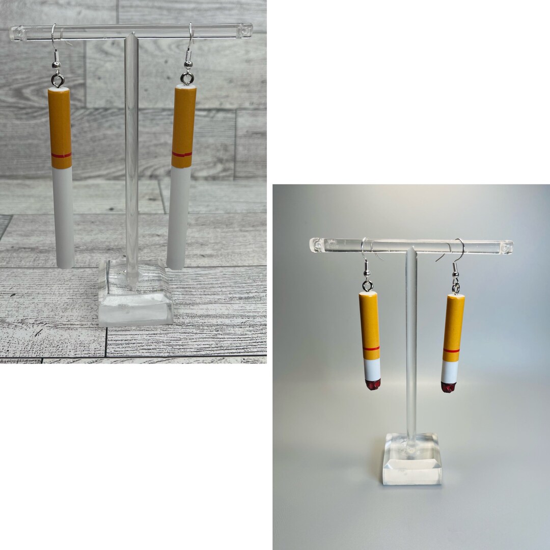 Cigarettes Dangle Earrings - Etsy