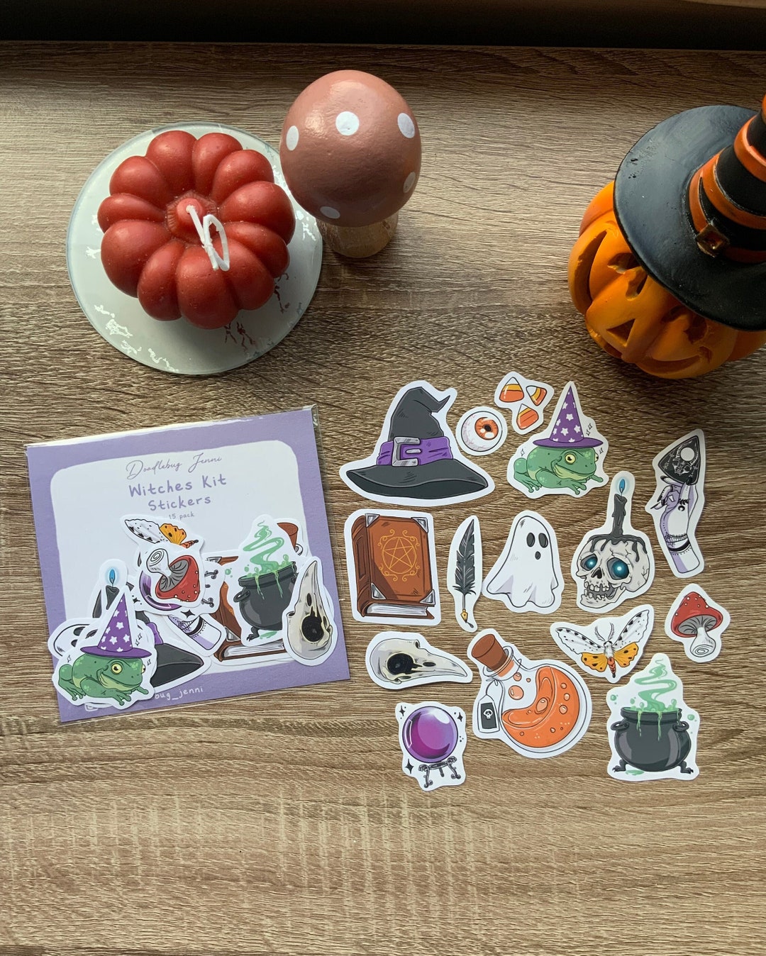 Witches Kit Sticker Pack Vinyl Matte Stickers Waterproof - Etsy