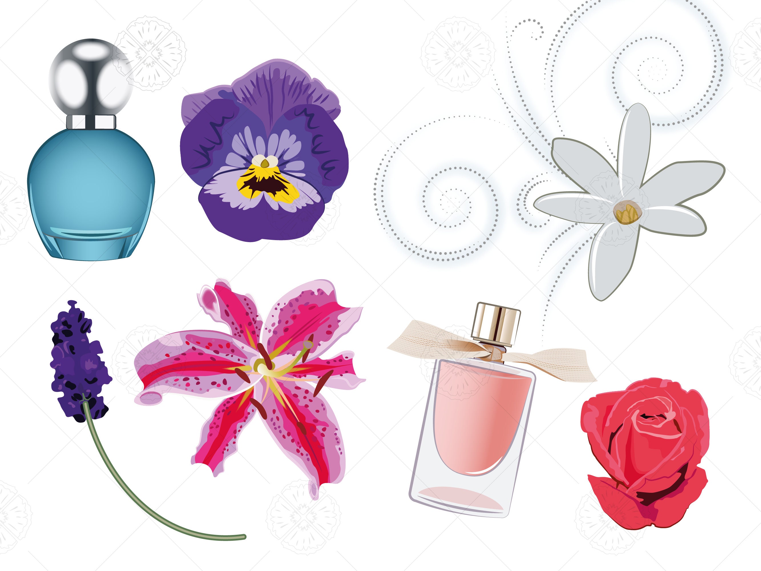Perfume Clip Art Set Fragrance Clip Art Fashion & Beauty - Etsy