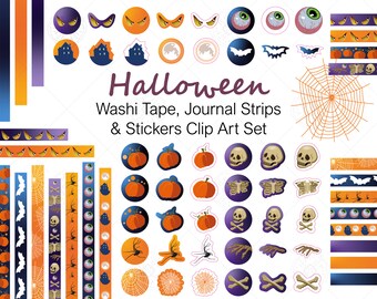 Halloween Washi Tape Printable - Etsy