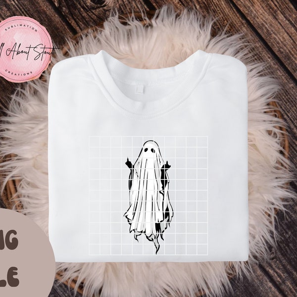 Flipping off Ghost Svg - Etsy