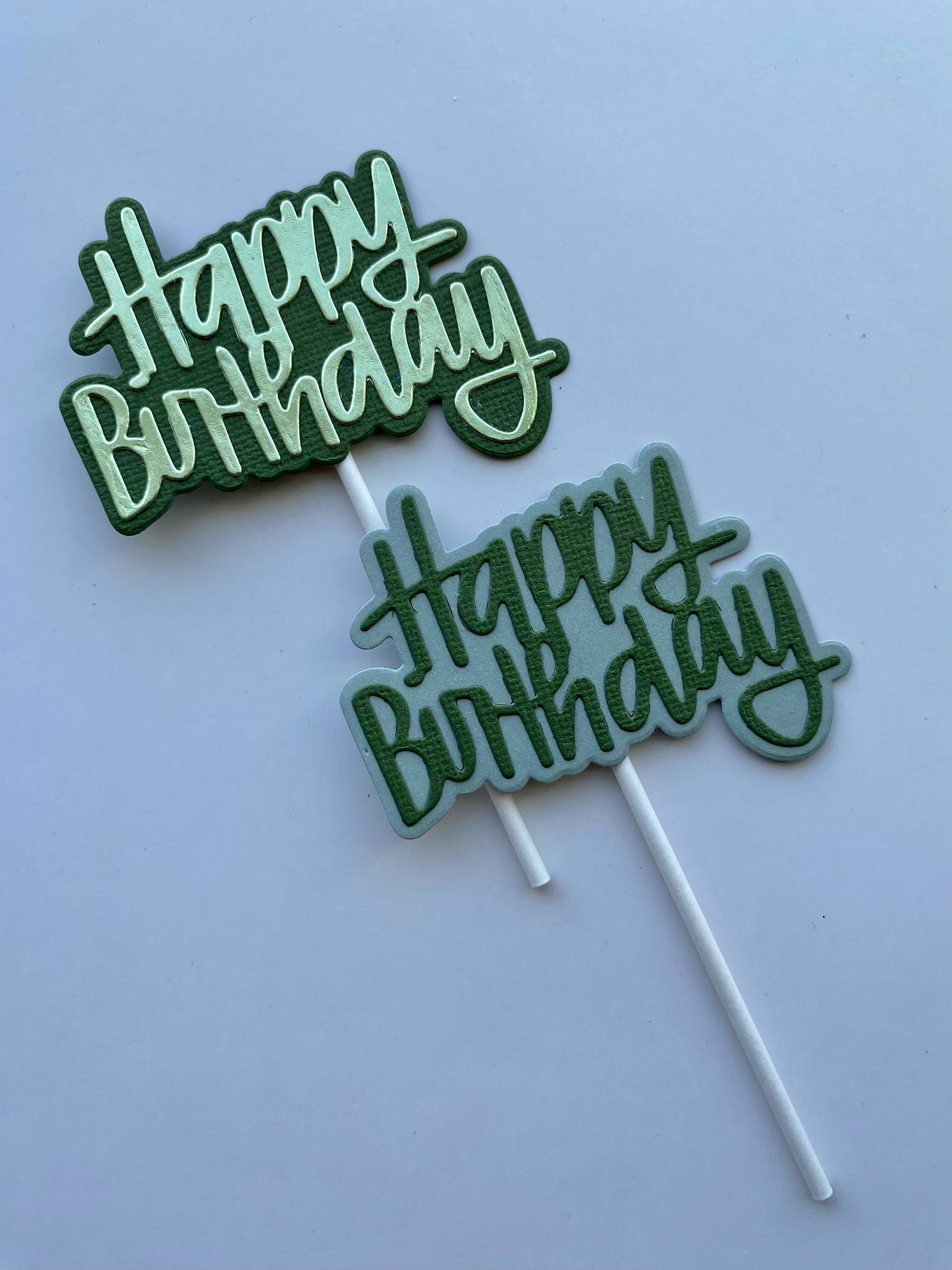 Cupcake Toppers HBD - Etsy
