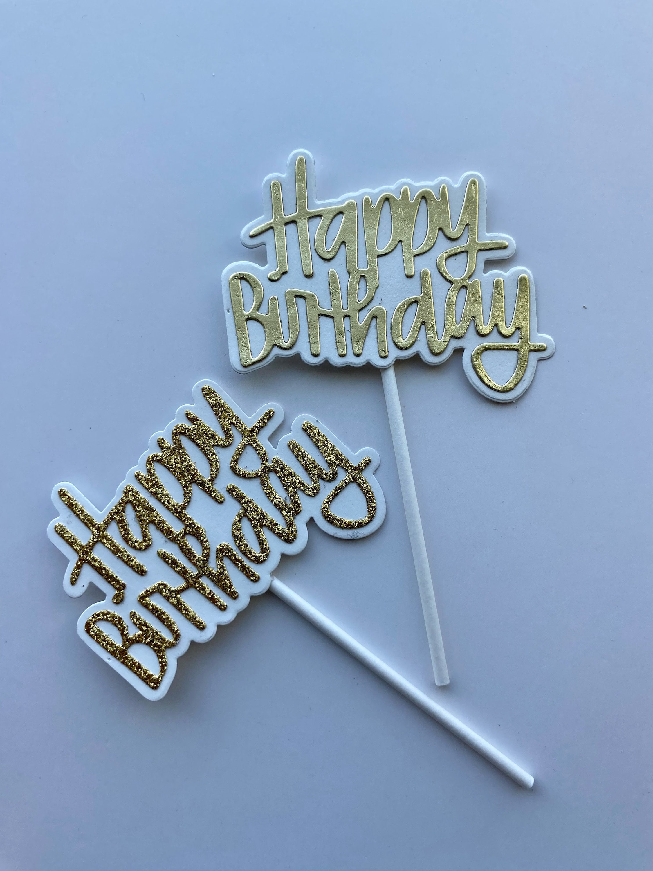 Cupcake Toppers HBD - Etsy