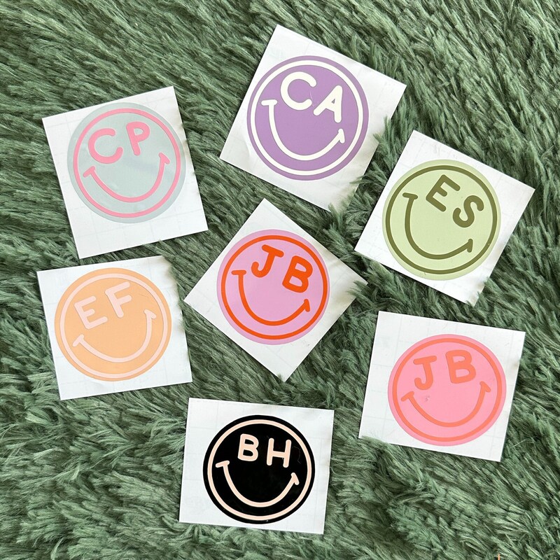 Vinyl Initial Decal - Etsy