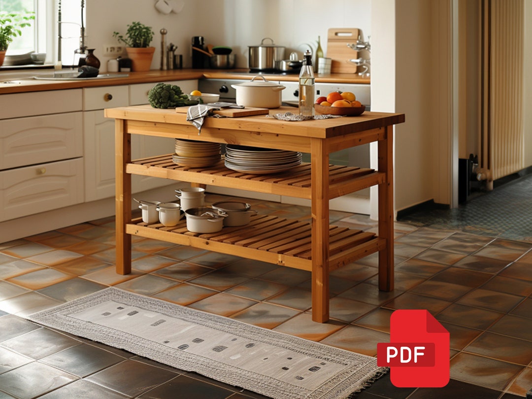 Build a DIY Kitchen Island, Wooden Kitchen Island Plans - Digital ...