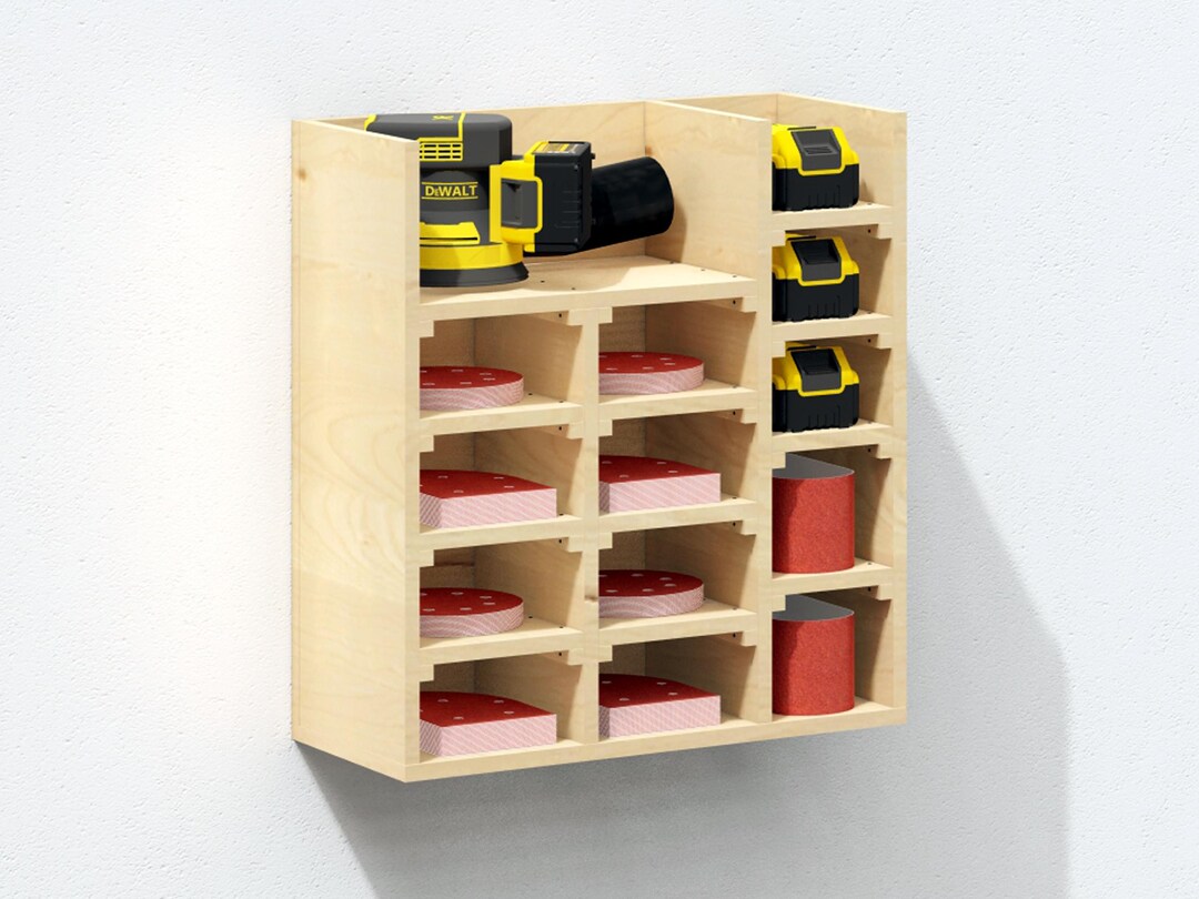 Orbital Sandpaper Organizer | Sander & Sandpaper Storage Racks ...