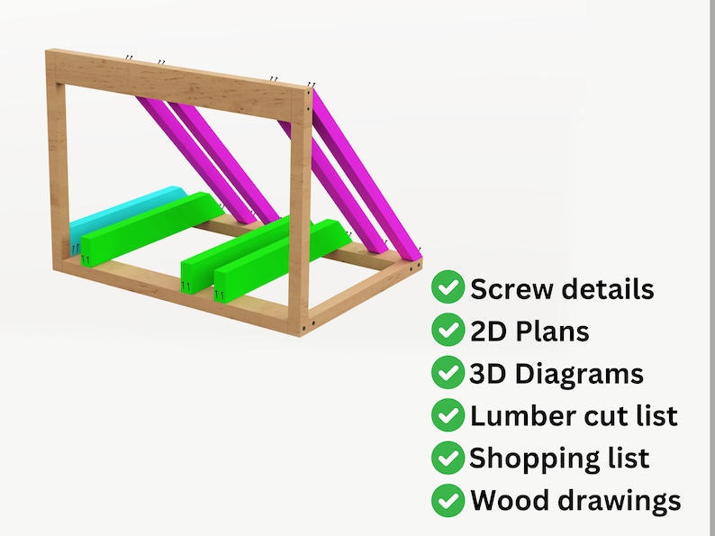 Bicycle Rack Build Plans | DIY Garage Bike Storage - Instant Download ...