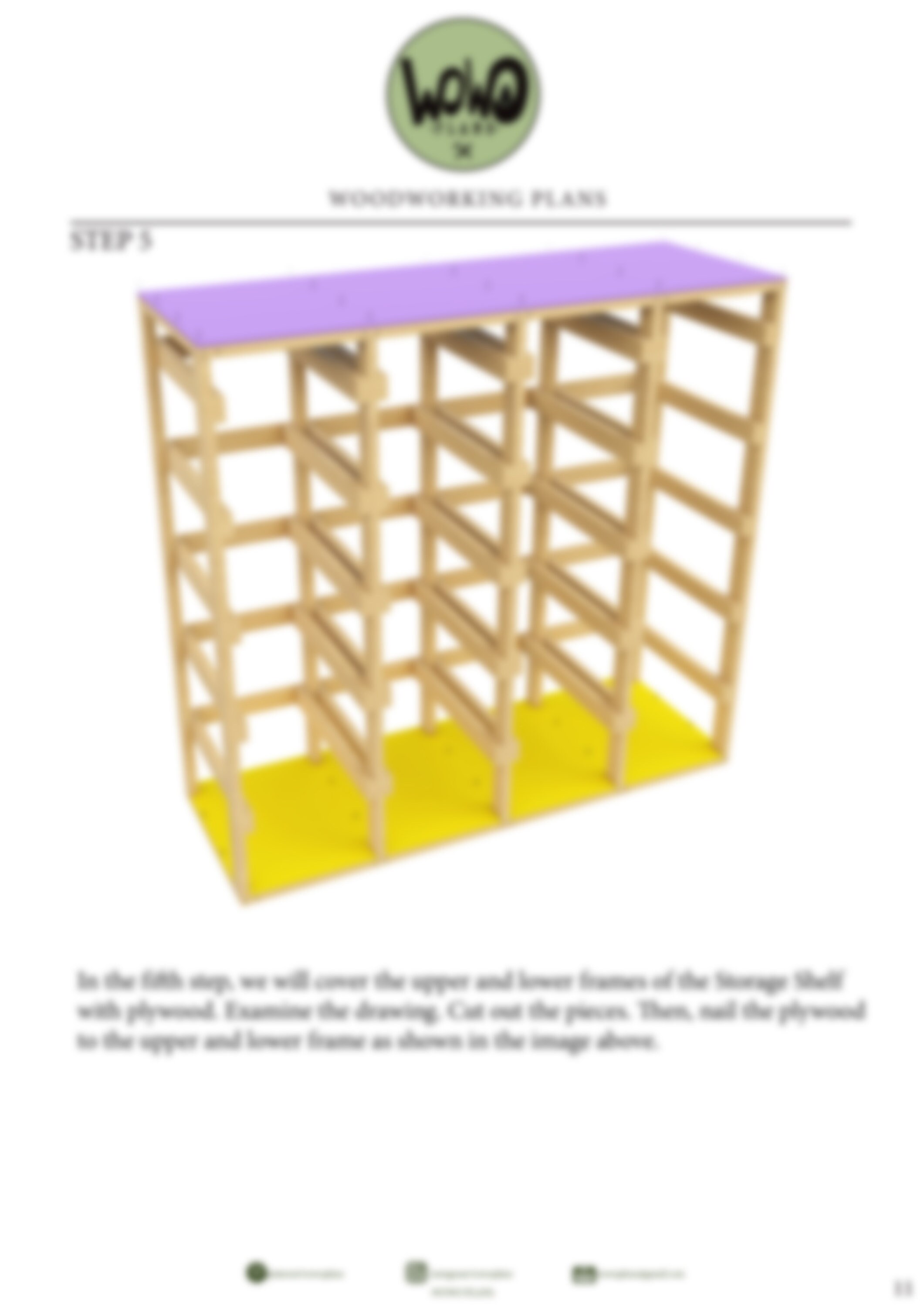 20 UNIT Storage Shelves Plans, 27 Gallon DIY Tote Storage Rack | PDF ...