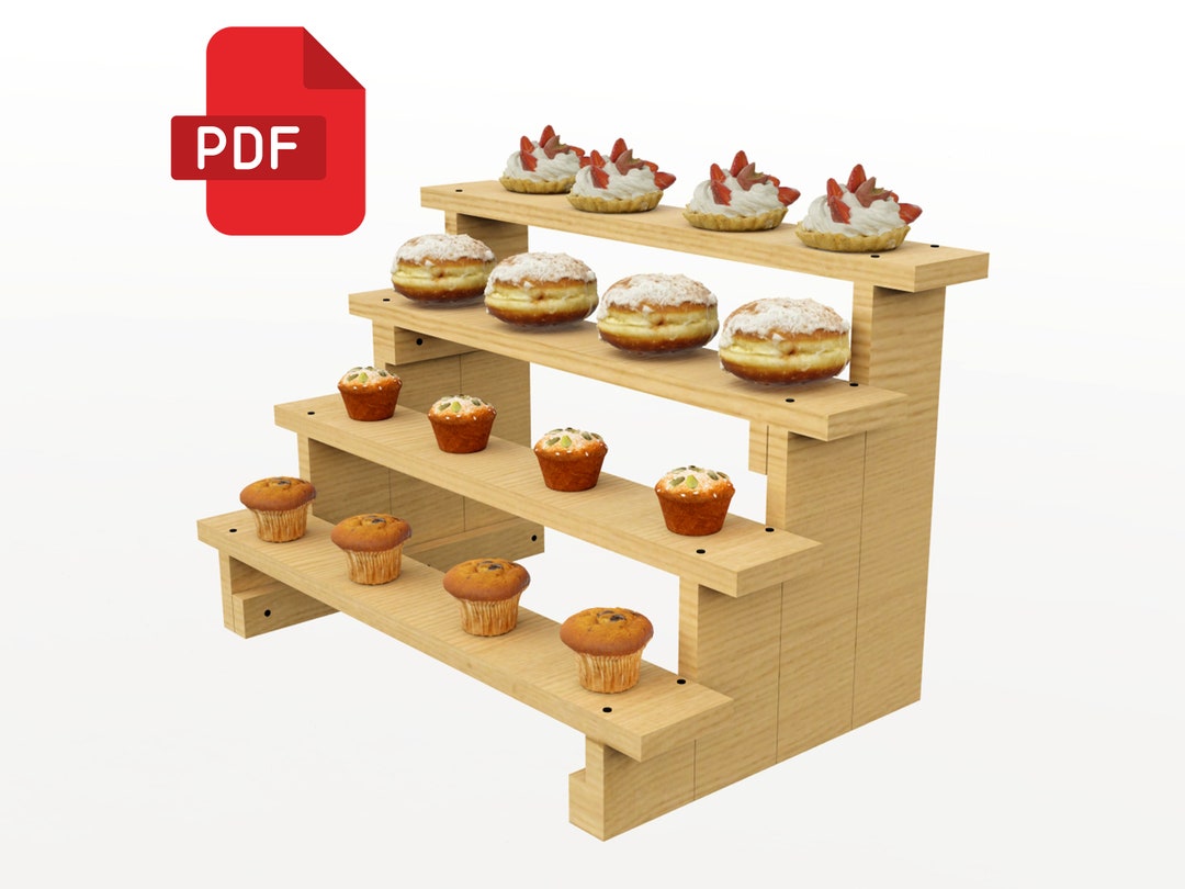 Wedding Stand Plan Cupcake Stand Plan Crafting Display Plan Wedding ...