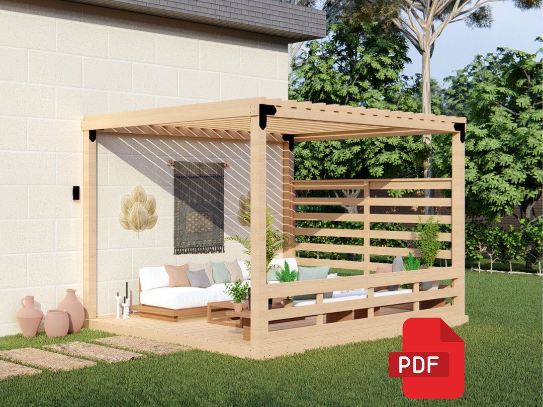 Backyard Pergola Building Plans - DIY Garden Pergola Plans | Step-by ...