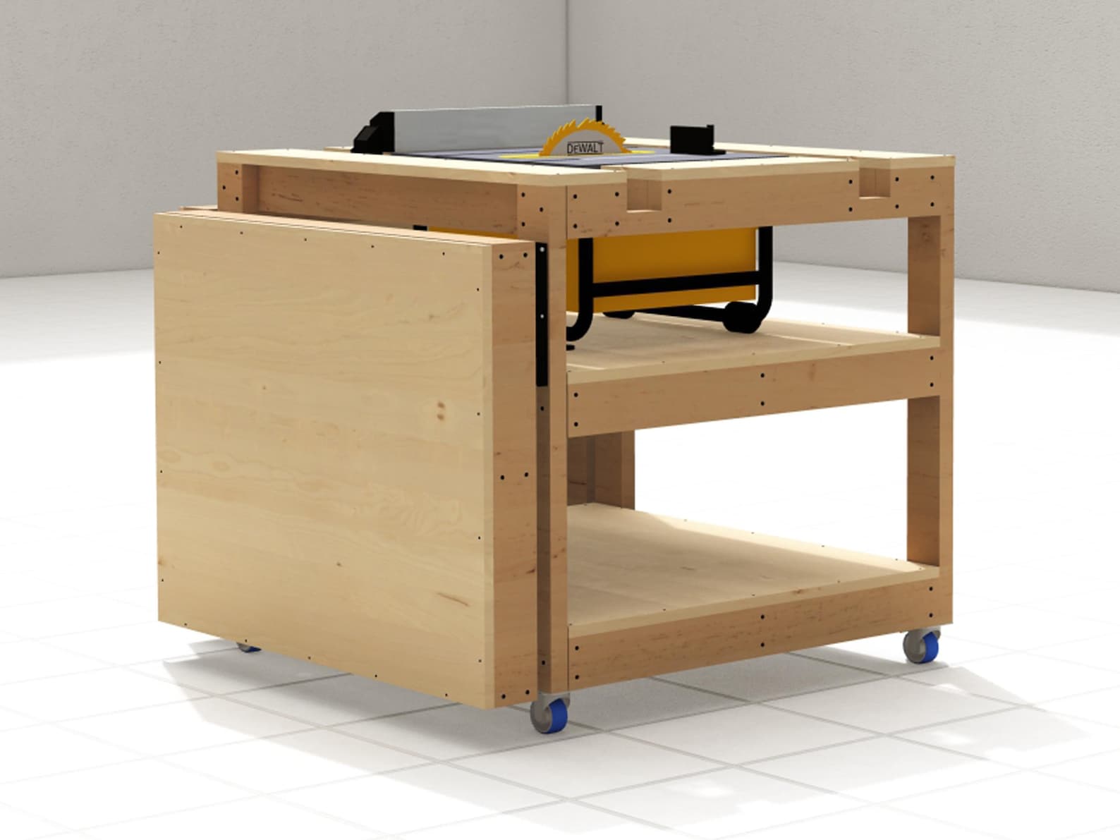 DIY Tool Workbench Plans | Table Saw Workbench Build Plans - Etsy