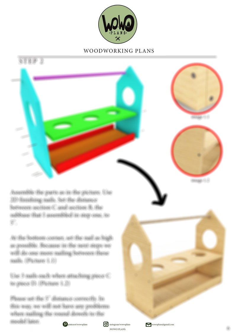 Bird House Build Plan, 9''x 2',simple Bird House, Woodworking Project ...