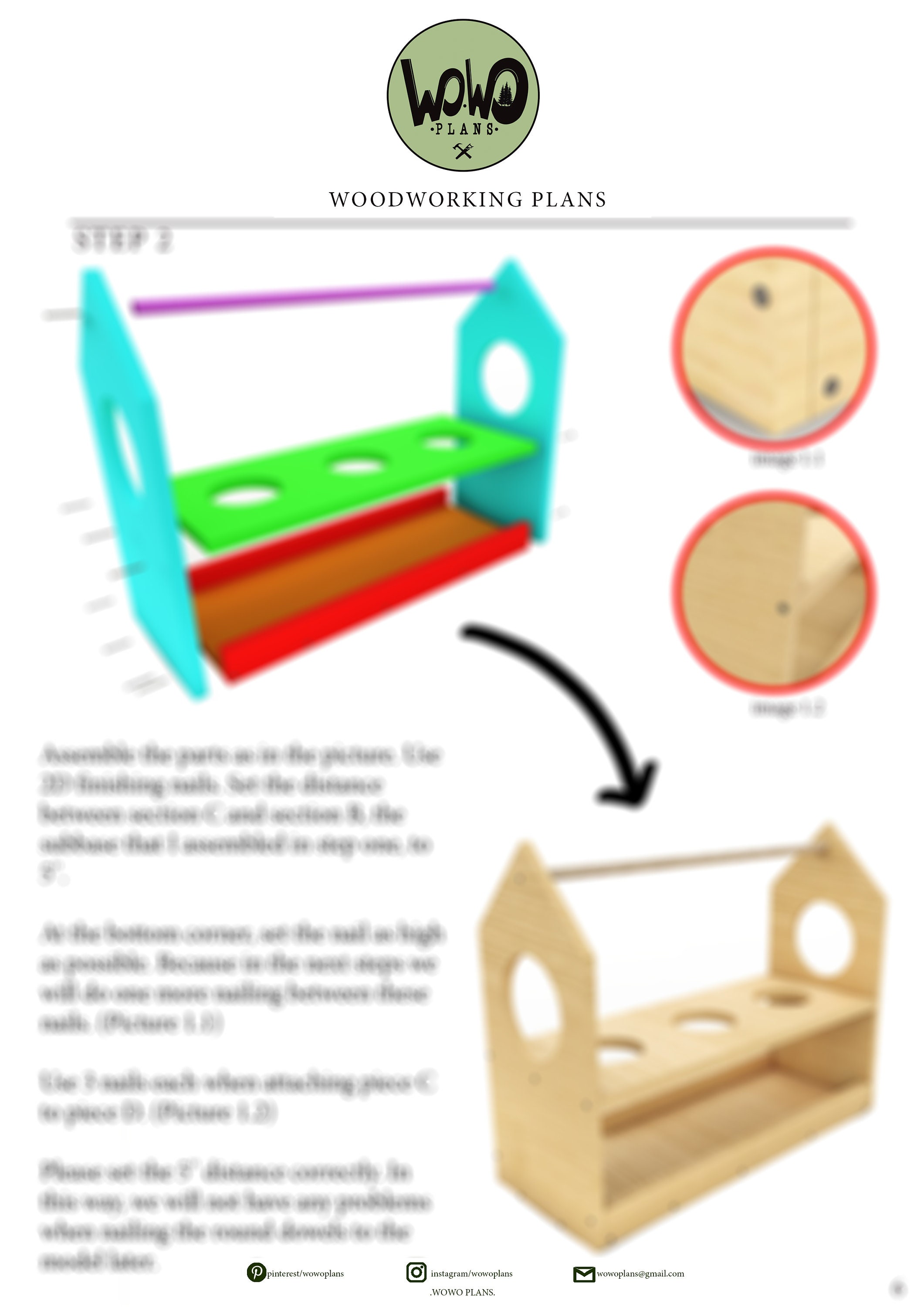 Bird House Build Plan, 9''x 2',simple Bird House, Woodworking Project ...