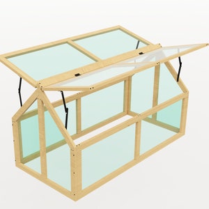 Mini - Greenhouse Build Plans | Wooden Greenhouse Plans, Digital ...