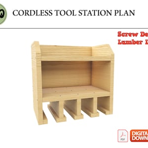Cordless Tool Station Build Plan, Woodworking Project With the Digital ...