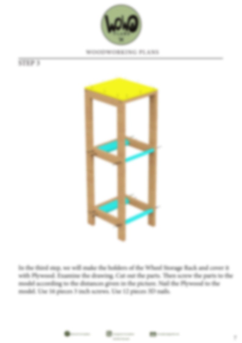 Tire Storage Rack DIY Plans | Garage Tire Organizer - Digital Download ...