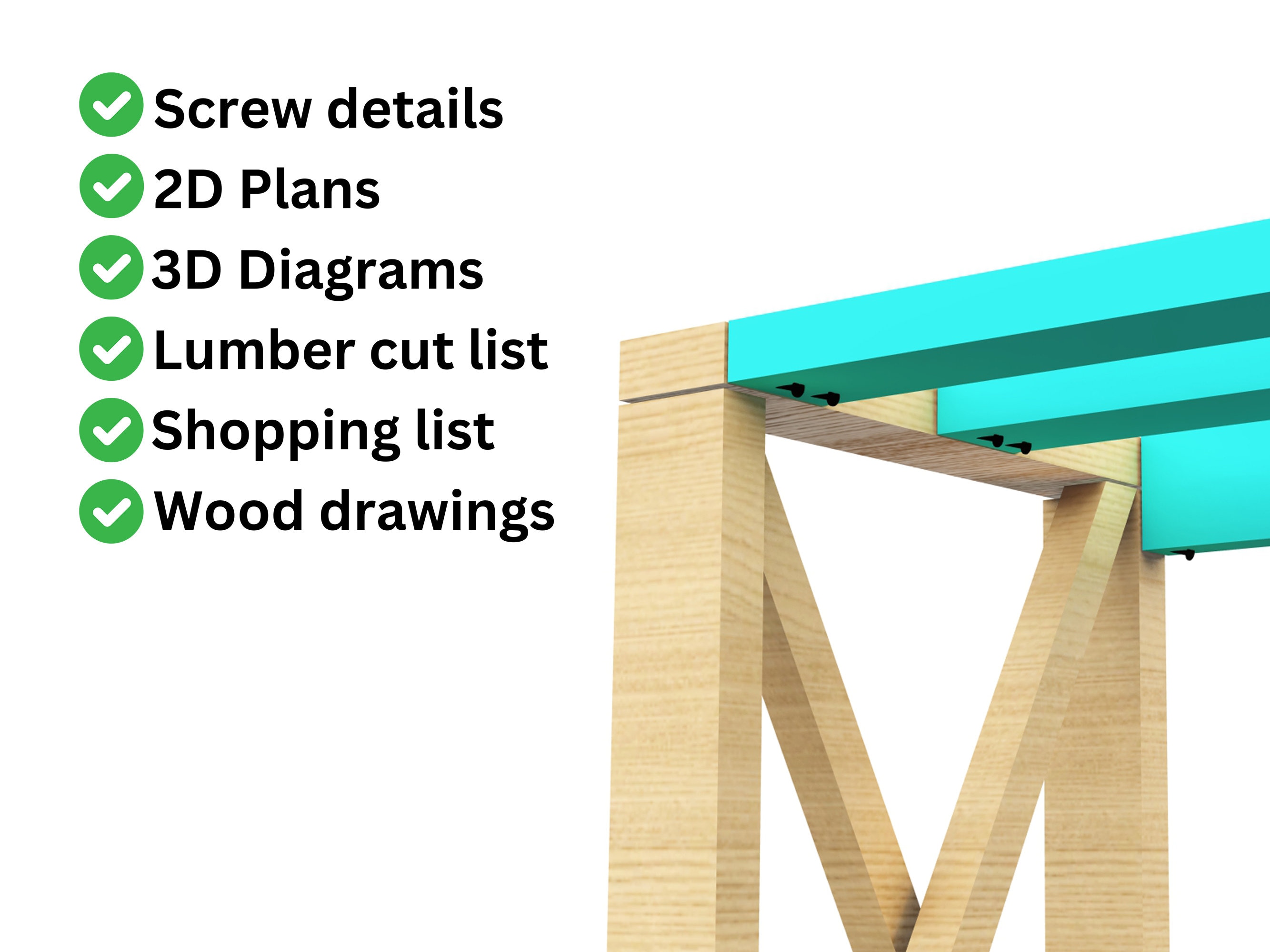 Corner Desk Build Plans | Farmhouse Desk Plans - Digital Download - Etsy