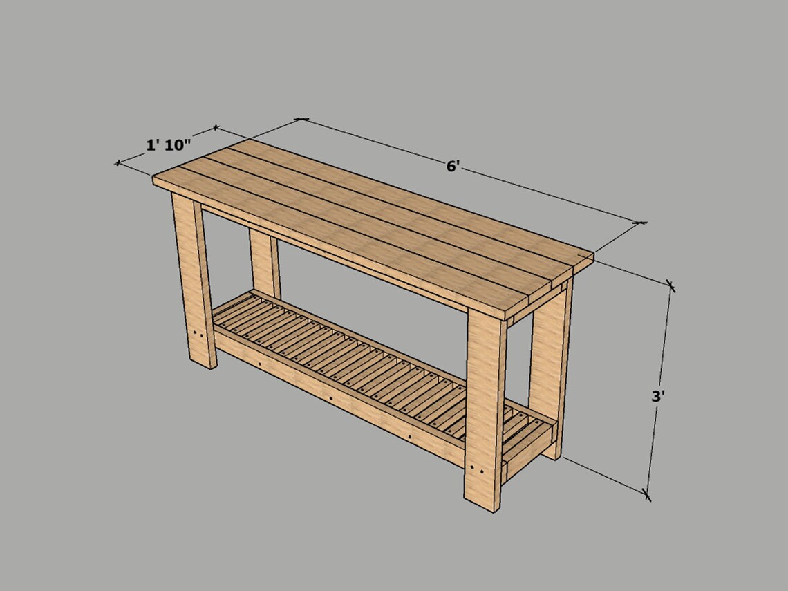 Wooden Kitchen Island Plans - DIY Kitchen Island Building Plans ...
