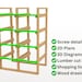 2in1 Workbench & Storage Shelves 16 Unit 27 Gallon Tote Storage Rack ...