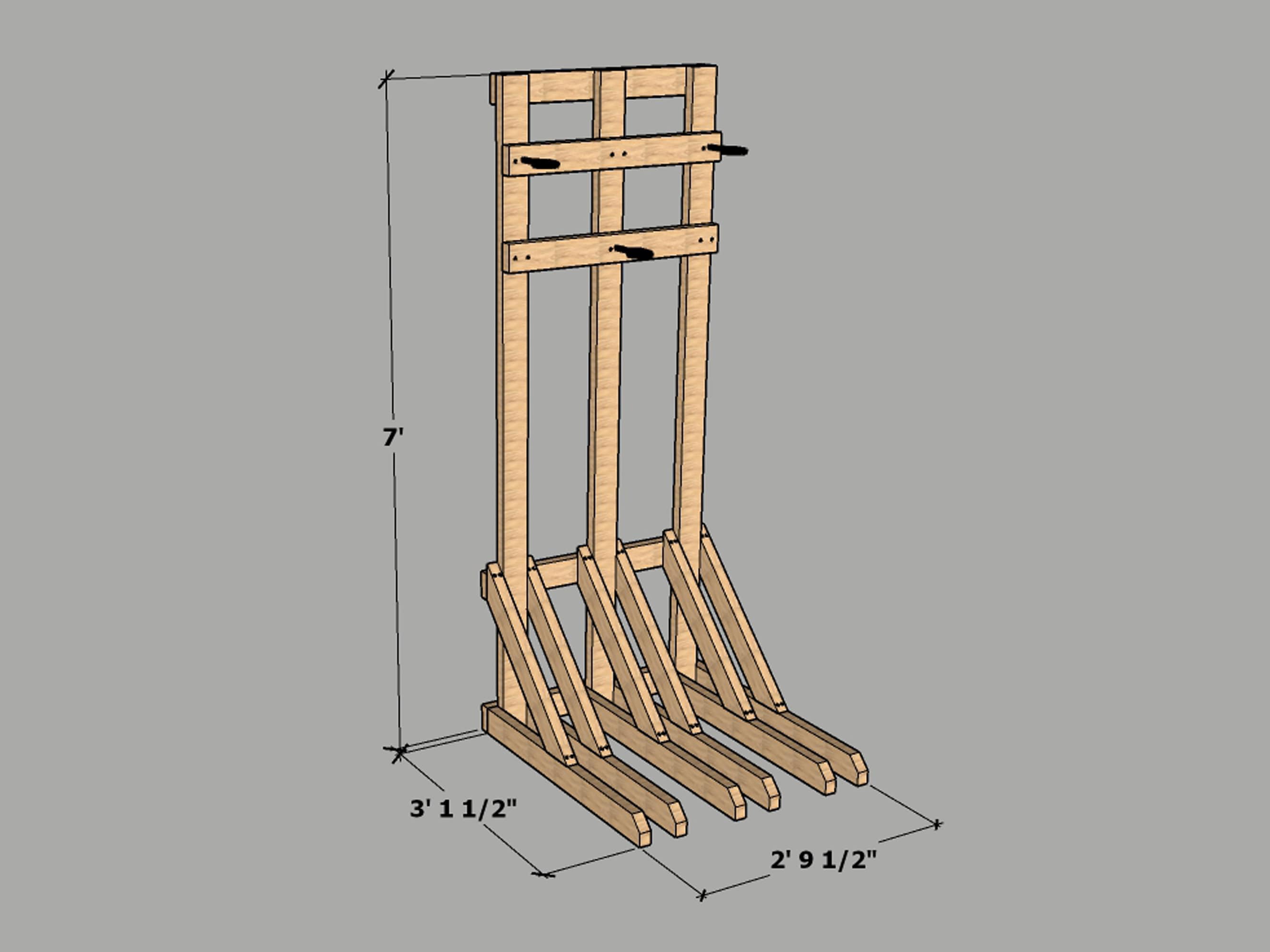 Bike Rack Build Plans | Bicycle Storage Solution - Digital Download - Etsy