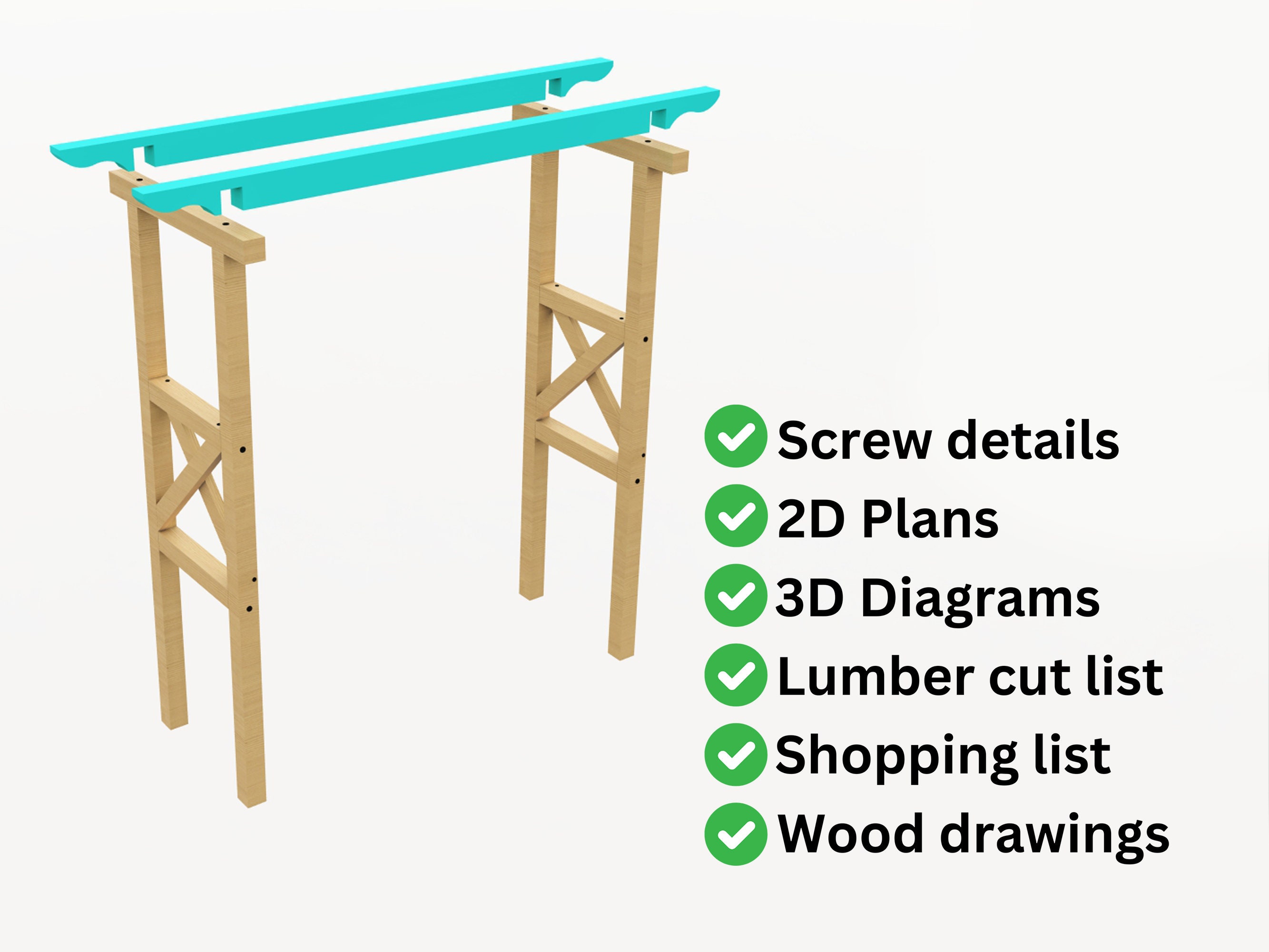 Wedding Arbor Build Plans Wedding Arches Plans Wedding Decor ...