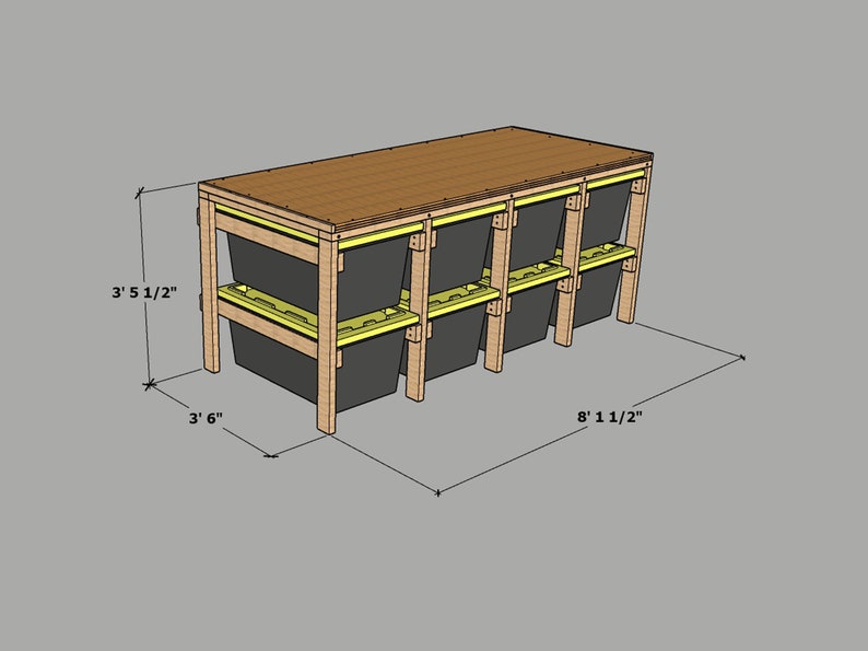 40 Gallon Tote Storage Rack Garage Storage Buil Plan Diy Garage Shelves ...