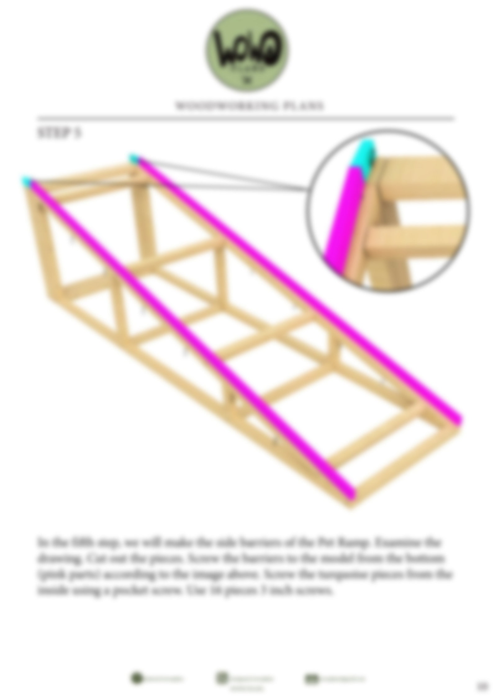Pet Ramp Build Plan - Wooden Dog & Cat Ramp | Modern Pet Ramp for Beds ...
