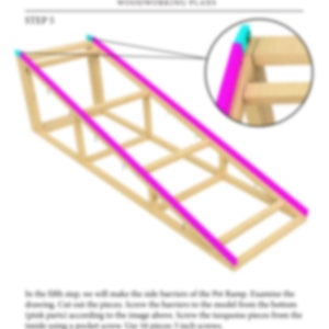 Pet Ramp Build Plan - Wooden Dog & Cat Ramp | Modern Pet Ramp for Beds ...