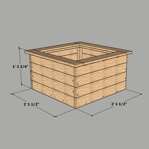 Planter Box Build Plan - Garden Planter Box Plans - Cedar Planter Box ...