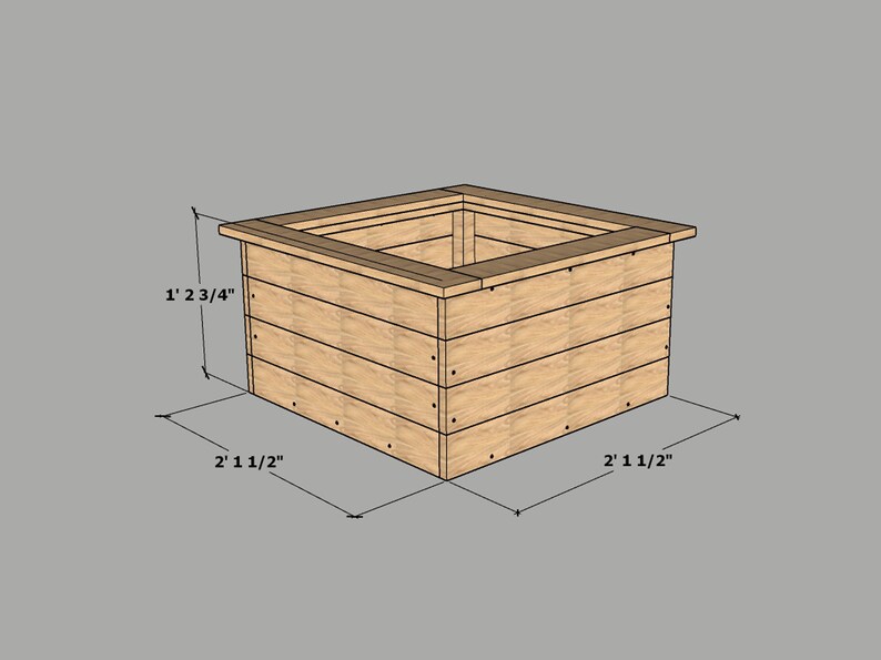 Planter Box Build Plan Garden Planter Box Plans Planter Box Building
