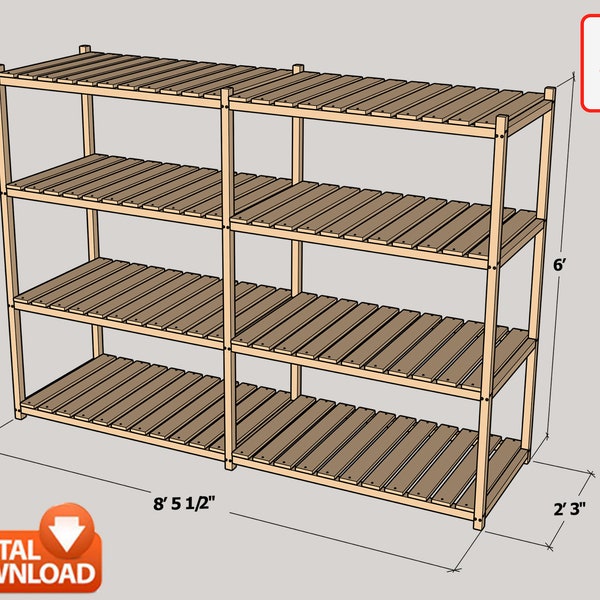 Garage Shelf Plan Etsy