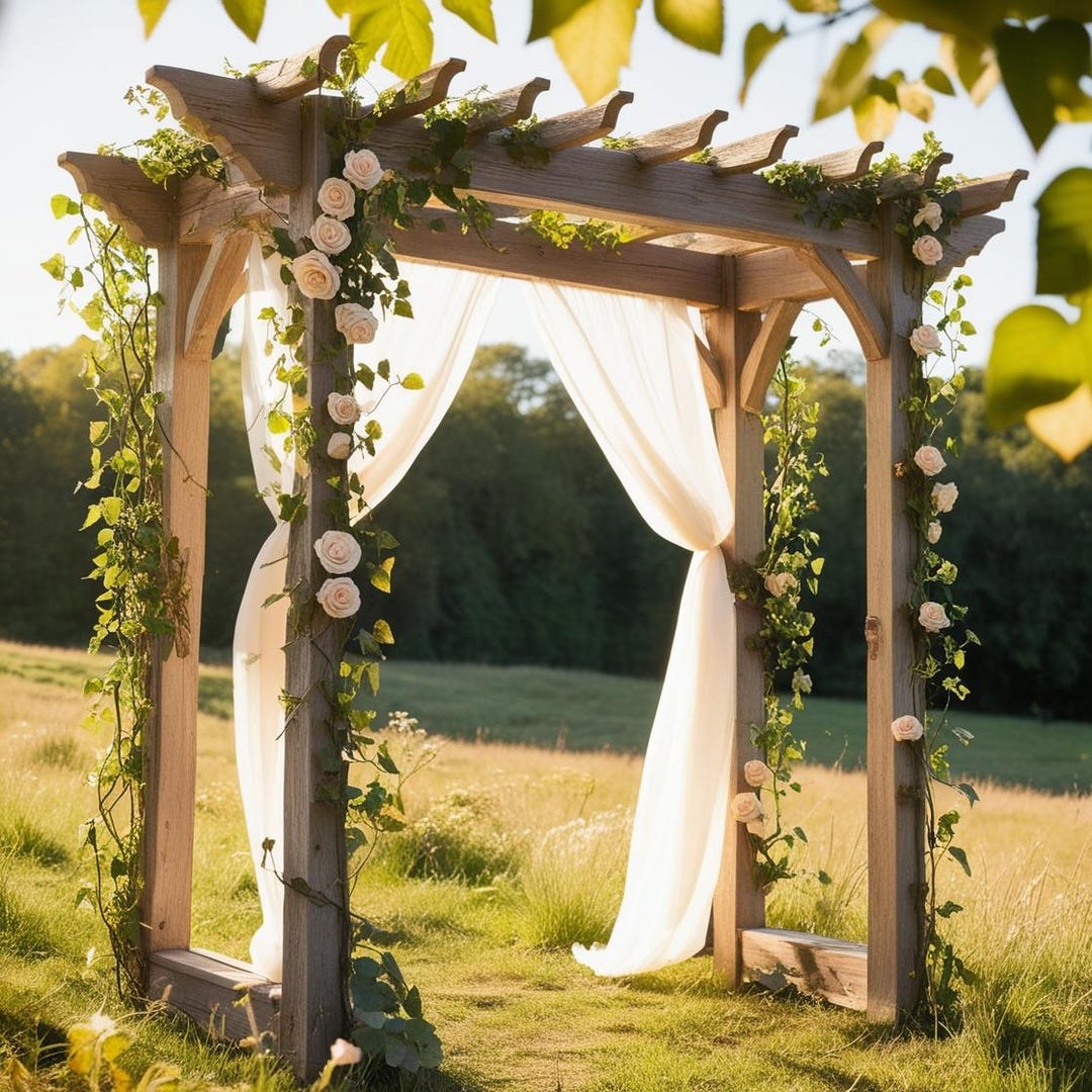Rustic Wedding Arch Plans | DIY Wedding Arbor | Digital Download - Etsy