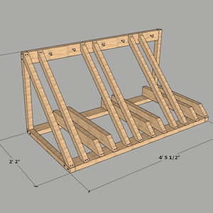 DIY Bike Rack Plans | Bicycle Storage Rack - Digital Download - Etsy