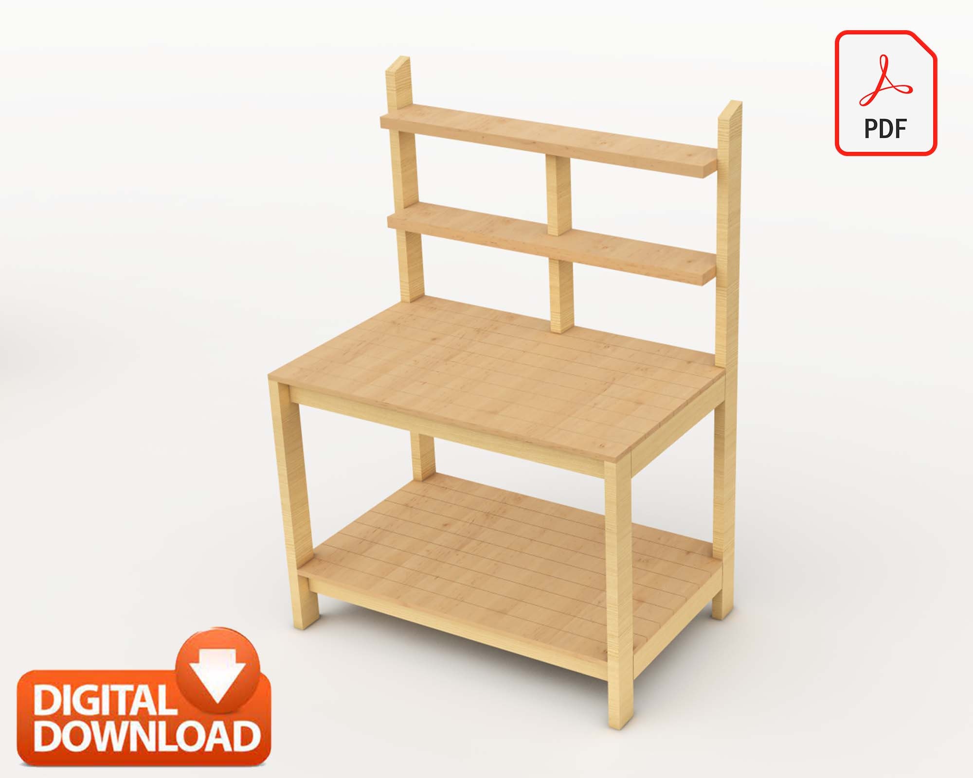 Potting Bench Digital Plan, DIY Outdoor Work Station Build Plan PDF - Etsy