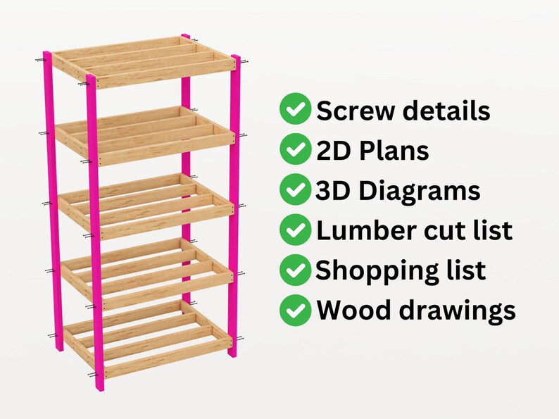 Tote Storage Plans - Customizable DIY Shelving for Garages - Etsy