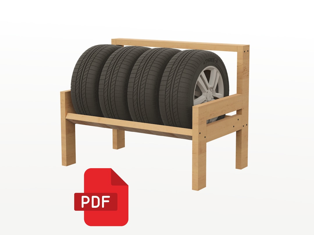 Tire Storage Plans | DIY Garage Organization - Digital Download - Etsy
