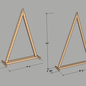 Triangle Arch Building Plans - Triangle Wedding Arbor Build ...