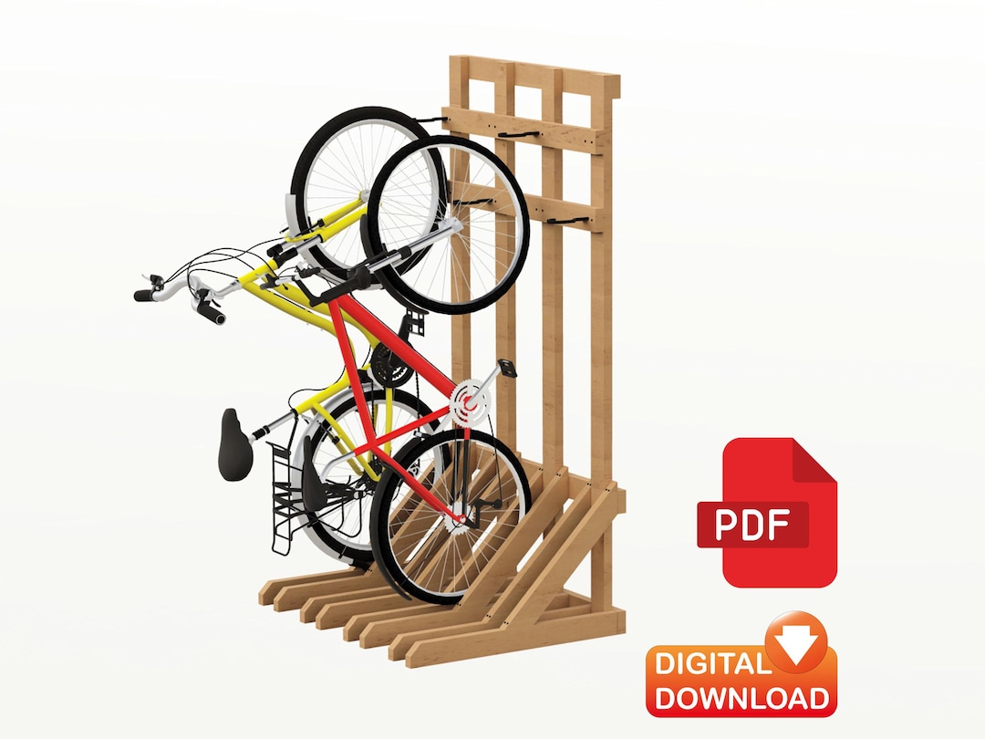 Bike Storage Rack Build Plan - DIY Bicycle Organizer | Digital PDF Download - Etsy