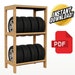Tire Storage Rack Build Plan | DIY Tire Storage Rack Plans | Garage ...