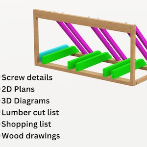 DIY Bike Rack Plans | Bicycle Storage Rack - Digital Download - Etsy