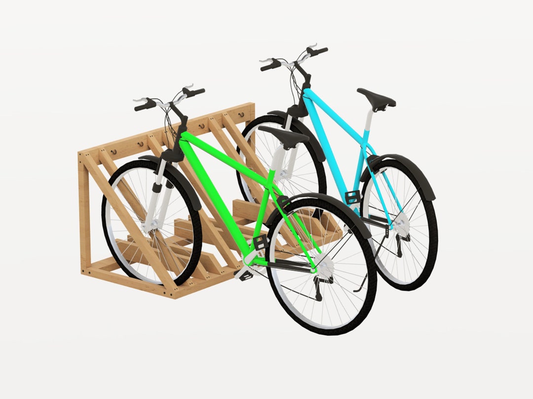 DIY Bike Rack Plans | Bicycle Storage Rack - Digital Download - Etsy