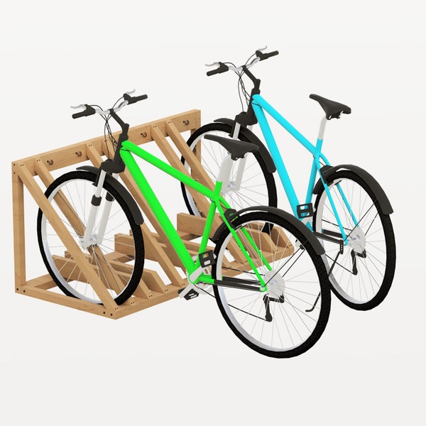 Wood Bike Rack - Etsy