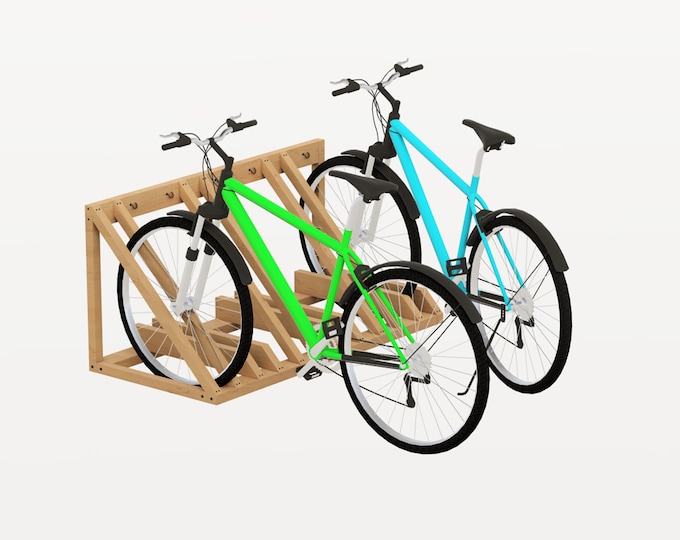 Garage Bike Storage Stand Plan/bike Stand Plan/bicycle Stand Plan/bike ...